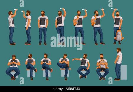 Vector detailed character people Stock Vector Image & Art - Alamy