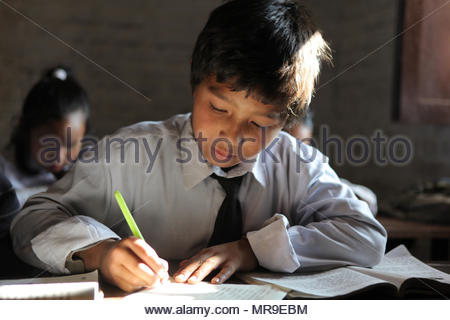 NEPALI SCHOOL CHILDREN in the classroom - KATHAMANDU VALLEY, NEPAL ...