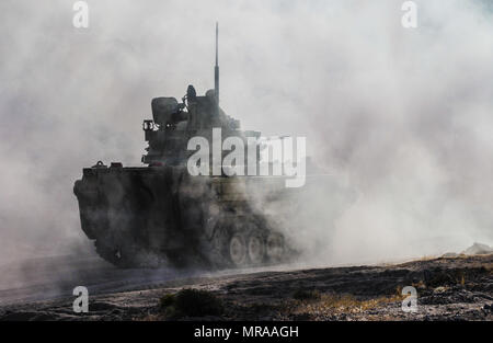 An OPFOR Surrogate Vehicle from Assassin Troop, 11th Armored Cavalry ...