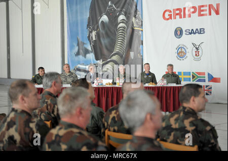 Brig. Gen. Csaba Ugrik, commander of 59th Air Base, Brig. Gen. Stephen ...