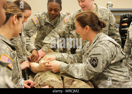 Col. Laura McHugh, commander of the 213th Regional Support Group, Lt ...