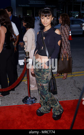 Bai Ling arriving at the Jay and Silent Bob Strike Back premiere at the Bruin Theatre in Los ...