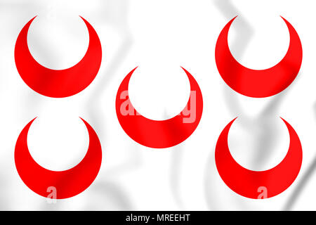 3D Flag of Qormi, Malta. 3D Illustration Stock Photo - Alamy