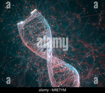 Illustration of DNA (deoxyribonucleic acid) molecules Stock Photo - Alamy
