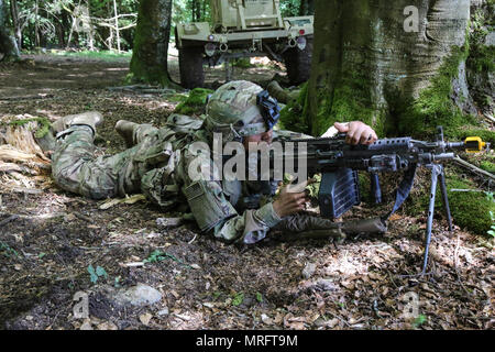 A Soldier of 588th Brigade Engineer Battalion, 3rd Armored Brigade ...