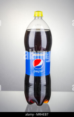 Pepsi drink isolated on gradient background Stock Photo - Alamy