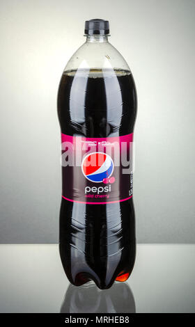 Pepsi drink isolated on gradient background Stock Photo - Alamy