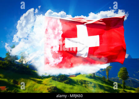Switzerland collage concept Stock Photo - Alamy