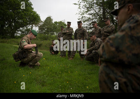 A British soldier explains the characteristics of an SA80 Assault Rifle ...