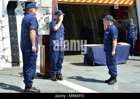 Capt. Thomas King, commanding officer, Coast Guard Cutter Munro ...