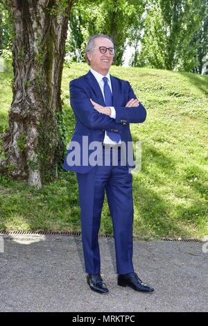 Mondadori shareholders meeting in Milan, Italy. Featuring: Ernesto ...