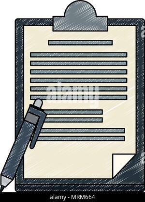 Hand with pen on checklist scribble Stock Vector Image & Art - Alamy