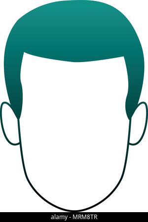 Man faceless cartoon in blue lines Stock Vector Image & Art - Alamy