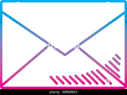degraded line e-mail message letter text style Stock Vector Image & Art ...