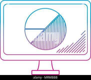 degraded line business statistics diagram technology presentation Stock ...