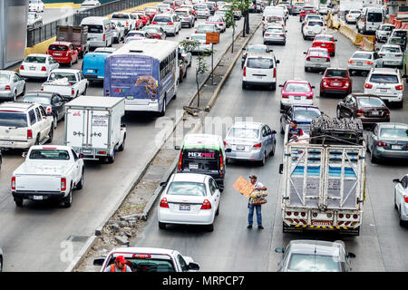 MEXICO Mexico City Traffic congestion on Paseo de La Reforma long Stock ...