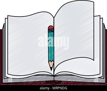 Book open symbol scribble Stock Vector Image & Art - Alamy