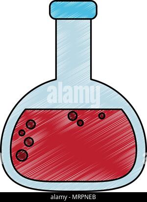 Flask lab symbol scribble Stock Vector Image & Art - Alamy