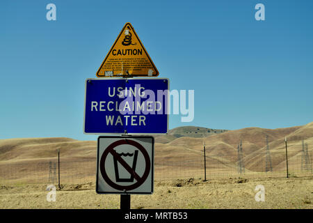 signs at rest stop along I-5 freeway in California Stock Photo - Alamy