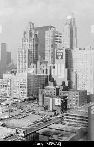 Chicago skyline and buildings, 1980 Stock Photo - Alamy