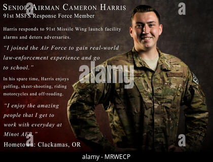 Senior Airman Cameron Harris, 91st Missile Security Forces Squadron ...