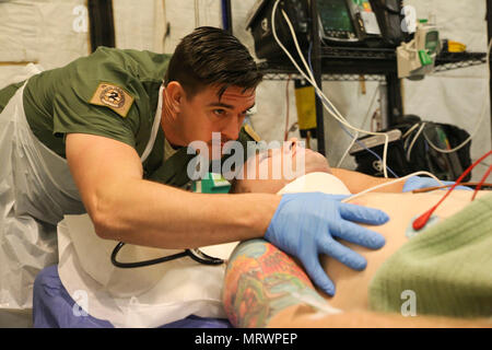 Corporal James Gummow, a medic with 2nd General Health Battalion, 17th ...