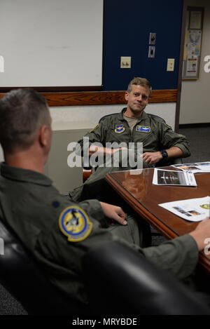 Col. William Denham, 14th Flying Training Wing Vice Commander, speaks ...