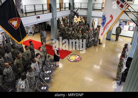 Col. Robert F. Weir, commander, 74th Troop Command, pins the ...