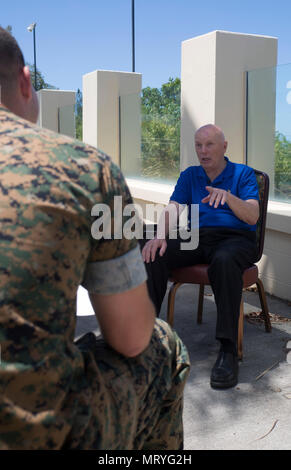 Dr. Story Musgrave, a former Marine staff sergeant and NASA astronaut ...