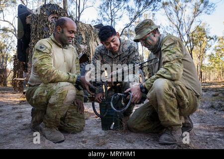 Australian Army soldiers Sergeant Elton George (left) and Corporal ...