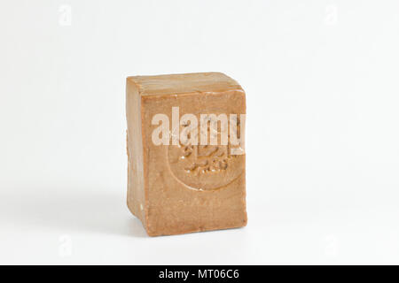 ALEPPO SOAP, A NATURAL PRODUCT MADE OF OLIVE OIL AND BAY LAUREL Stock ...
