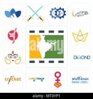 wisconsin dells vector icon isolated on transparent background ...