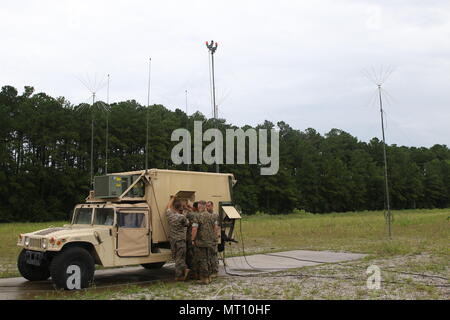 Two radar station, part of air defense missile system Stock Photo - Alamy