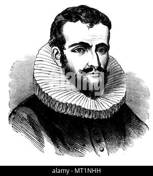 HENRY HUDSON (c 1565-1611) English sea explorer and navigator leaving ...