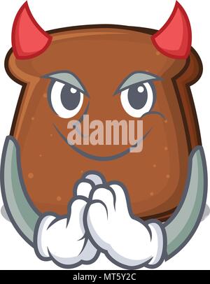 Devil slice bread cartoon character Stock Vector Image & Art - Alamy