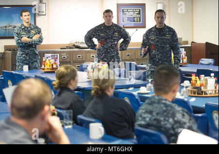 DIEGO (July 27, 2017) Lt. Tyler Nicoll, a Warfare Tactics Instructor ...