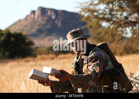 LOHATLA, SOUTH AFRICA - JULY 7, 2017: The Lohatla railway station ...