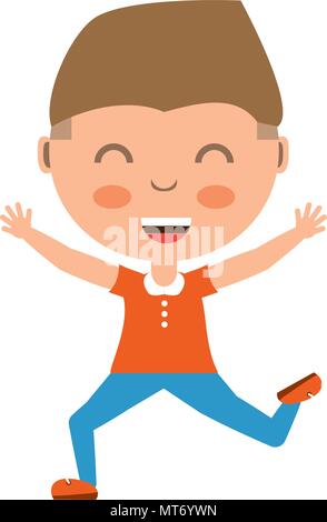 Avatar cute boy icon over white background, vector illustration Stock ...