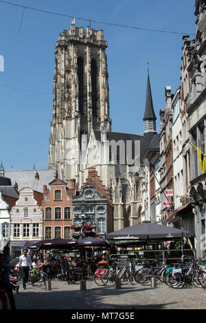 The Saturday market Grote Markt Mechelen,Belgium Stock Photo - Alamy