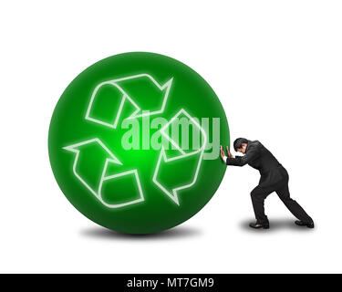 Concept of circular economy with businessman Stock Photo - Alamy