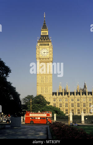 1988 HISTORICAL BIG BEN PARLIAMENT SQUARE LONDON ENGLAND UK Stock Photo ...