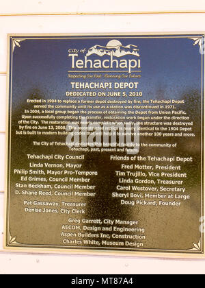 Stock Photo - Tehachapi Railroad Depot, Tehachapi, California, United ...