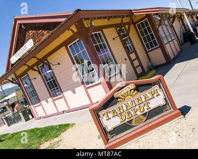 Stock Photo - Tehachapi Railroad Depot, Tehachapi, California, United ...