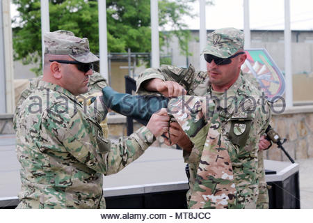 U.S. Army Lt. Col. Kelly Kendrick, the commander of the 1st Stock Photo ...