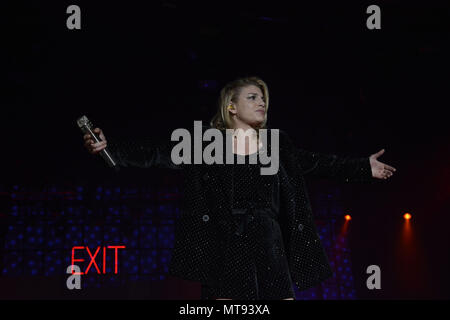 Naples, Italy. 28 May, 2018. The italian singer Emmanuela Marrone, also ...