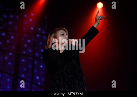 Naples, Italy. 28 May, 2018. The italian singer Emmanuela Marrone, also ...
