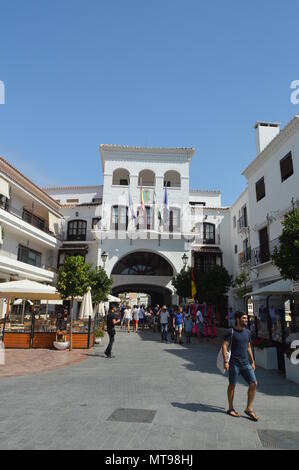 Spain Andalucia, Nerja, Town hall & main square Stock Photo - Alamy