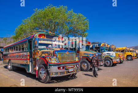 guatemalan chicken bus school bus tourist Stock Photo - Alamy