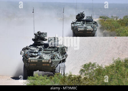 Strykers with 1st Battalion, 41st Infantry Regiment, 2nd Stryker ...