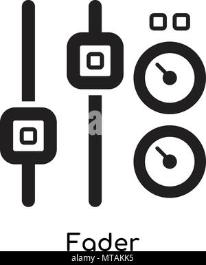 fader icon on white background. Simple element illustration from ...